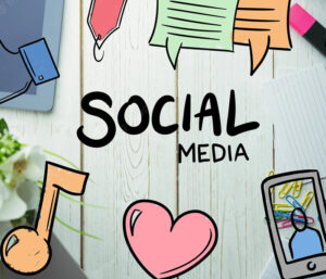 Social Media - Stack Blue